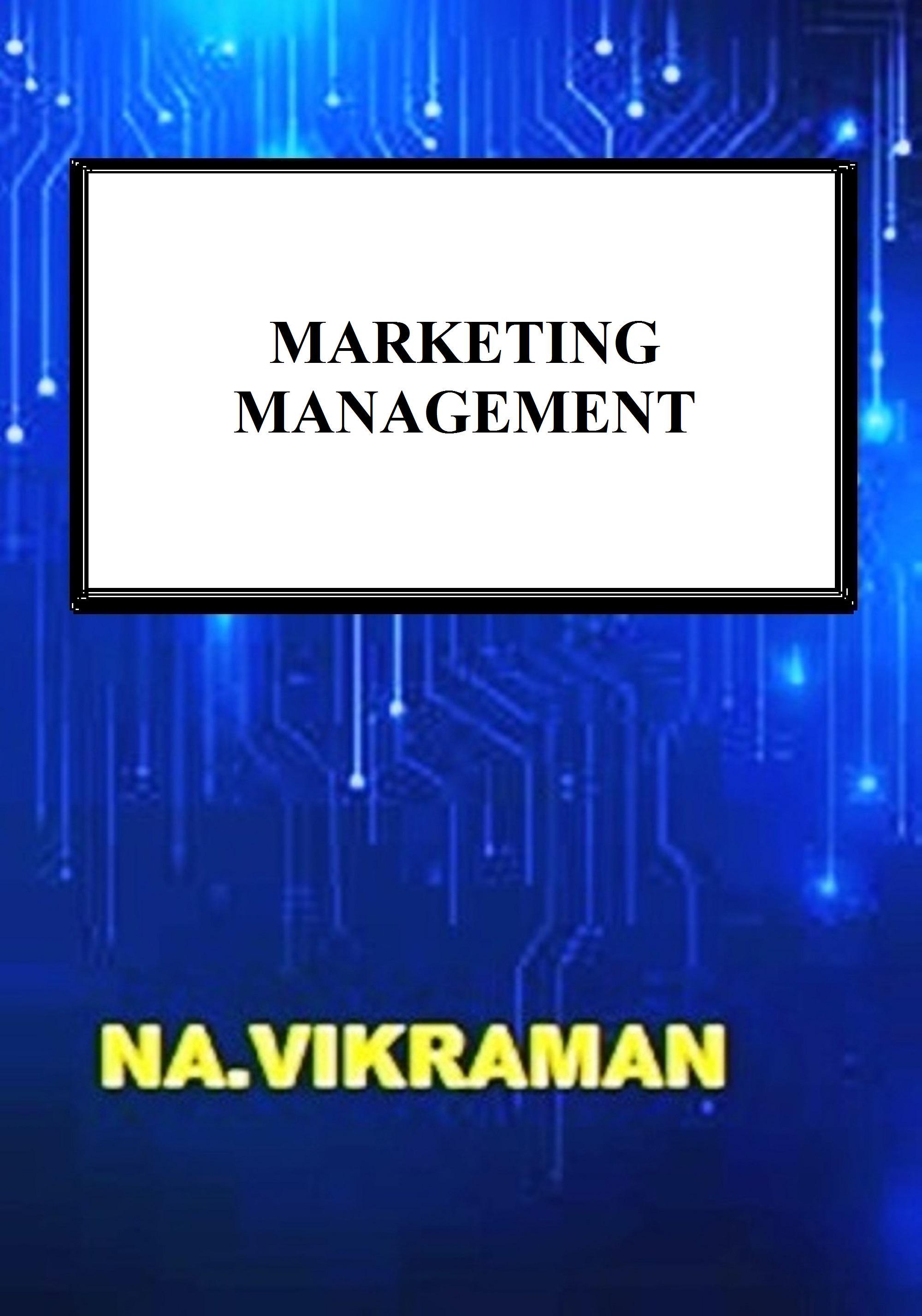 Smashwords – Marketing Management – a book by VIKRAMAN Na
