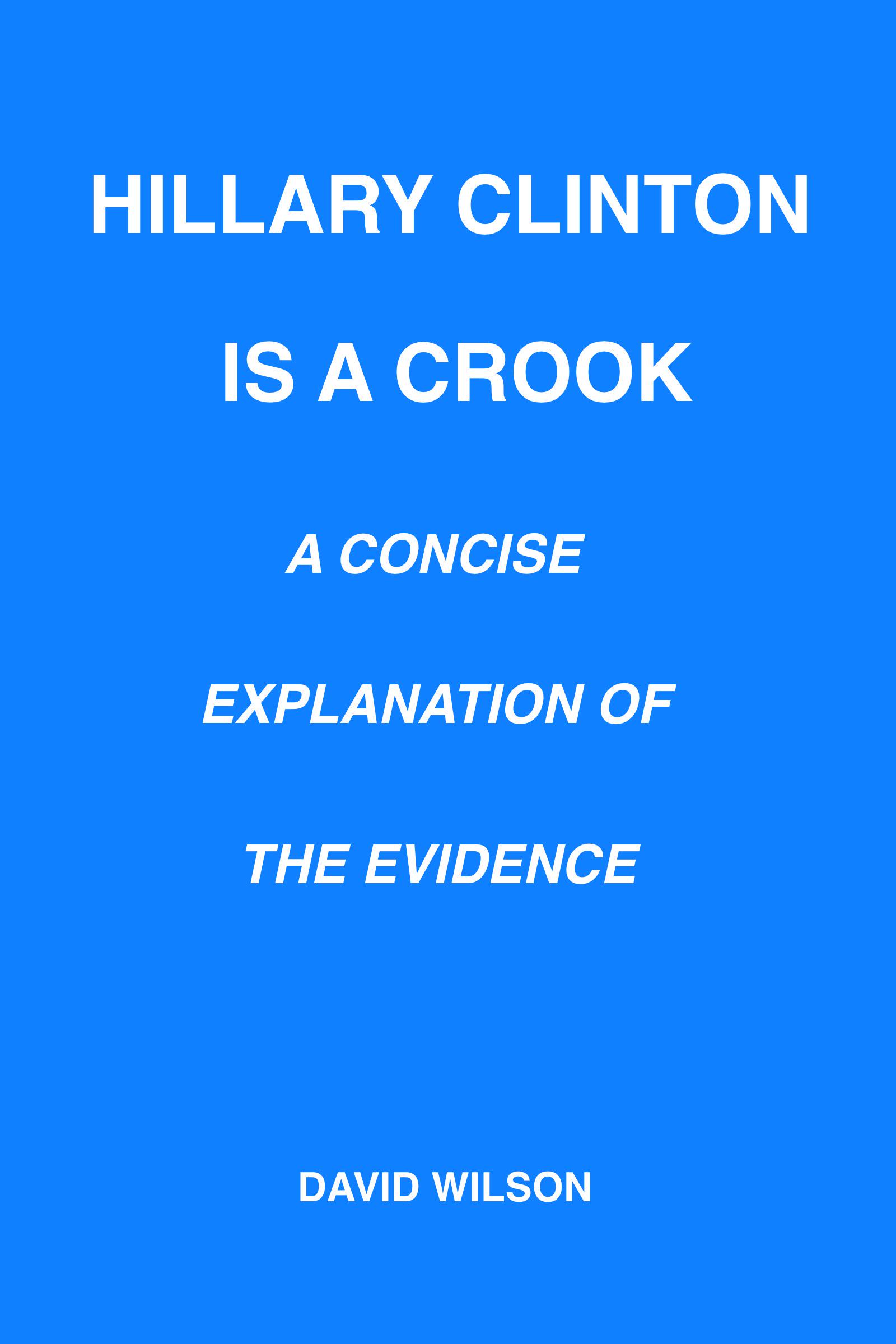 Smashwords – Hillary Clinton Is a Crook: A Concise Explanation of the ...