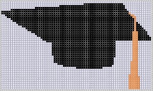 Smashwords – Graduation Cap Cross Stitch Pattern