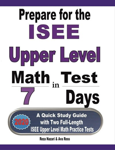 Smashwords – Prepare for the ISEE Upper Level Math Test in 7 Days: A ...