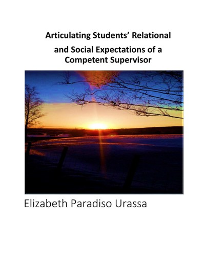 Smashwords – Articulating Students’ Relational and Social Expectations of a Competent Supervisor ...