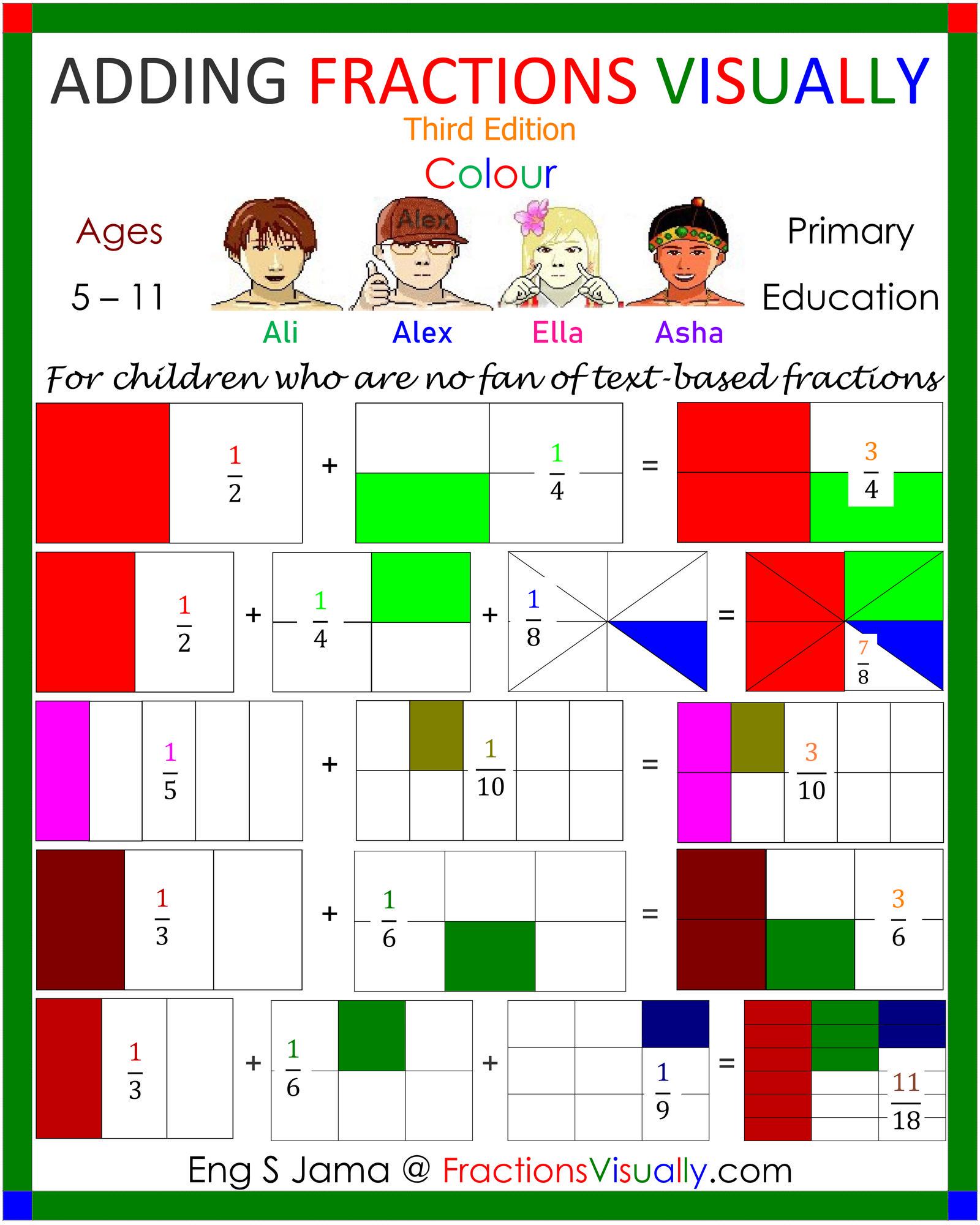 Smashwords – Adding Fractions Visually Third Edition Colour – a book by ...