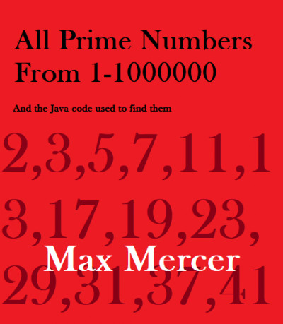 Smashwords – All Prime Numbers from 1-1000000 (And the Java code used ...