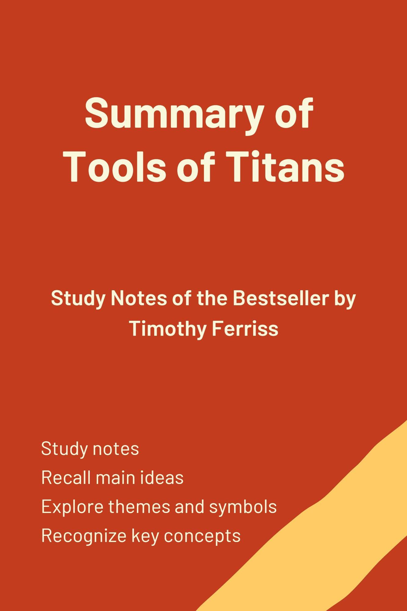 Smashwords – Summary of Tools of Titans. Study Notes of the Bestseller ...