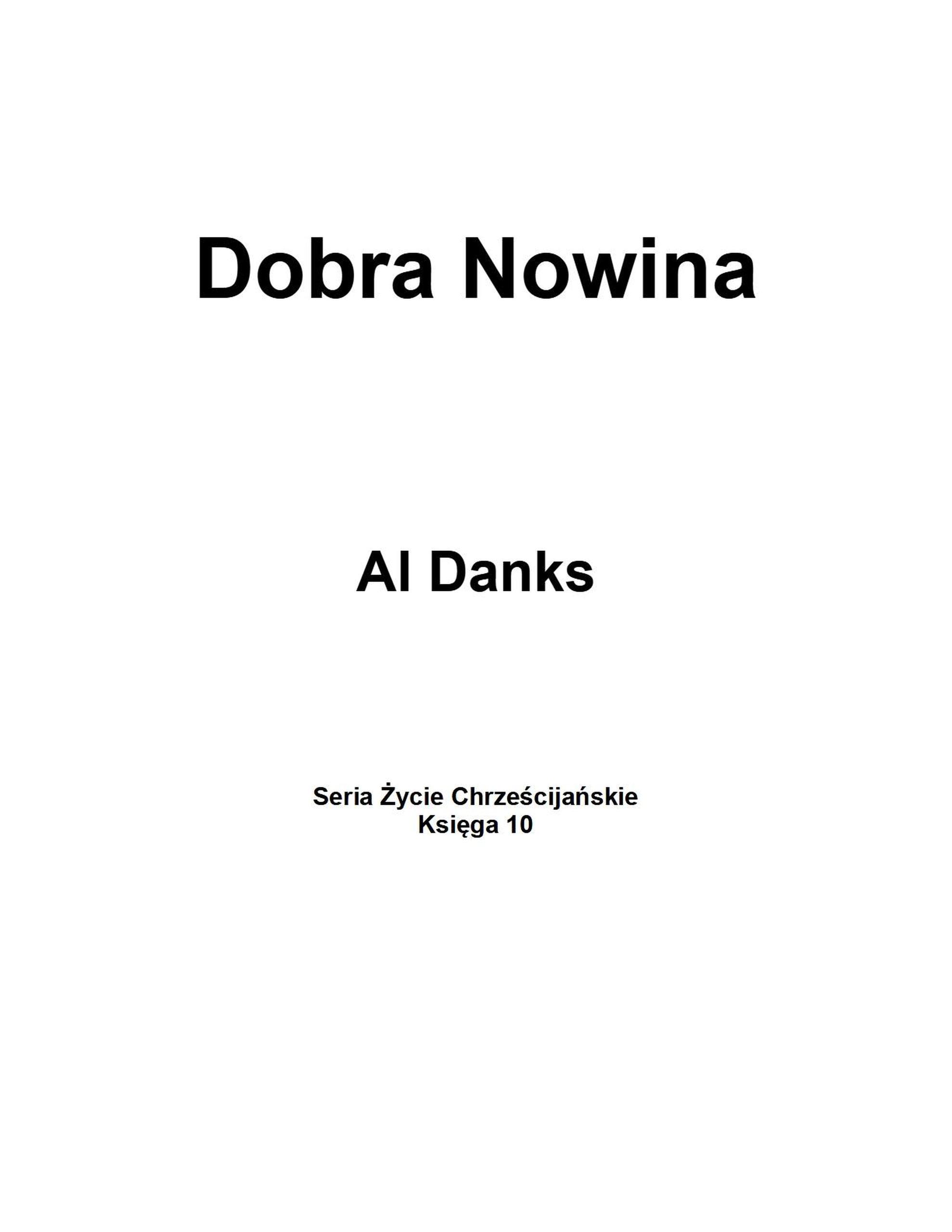 Smashwords – Dobra Nowina – a book by Al Danks