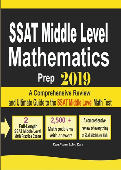 Smashwords – SSAT Middle Level Mathematics Prep 2019: A Comprehensive ...