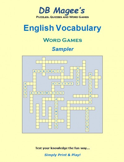 Smashwords – DB Magee's English Vocabulary Word Games Sampler – a book ...