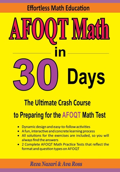 Smashwords – AFOQT Math in 30 Days: The Ultimate Crash Course to ...